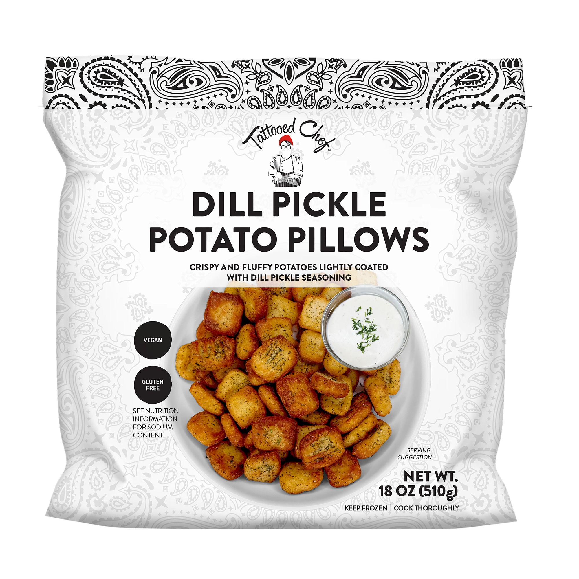 NEW - Dill Pickle Potato Pillows - Tattooed Chef